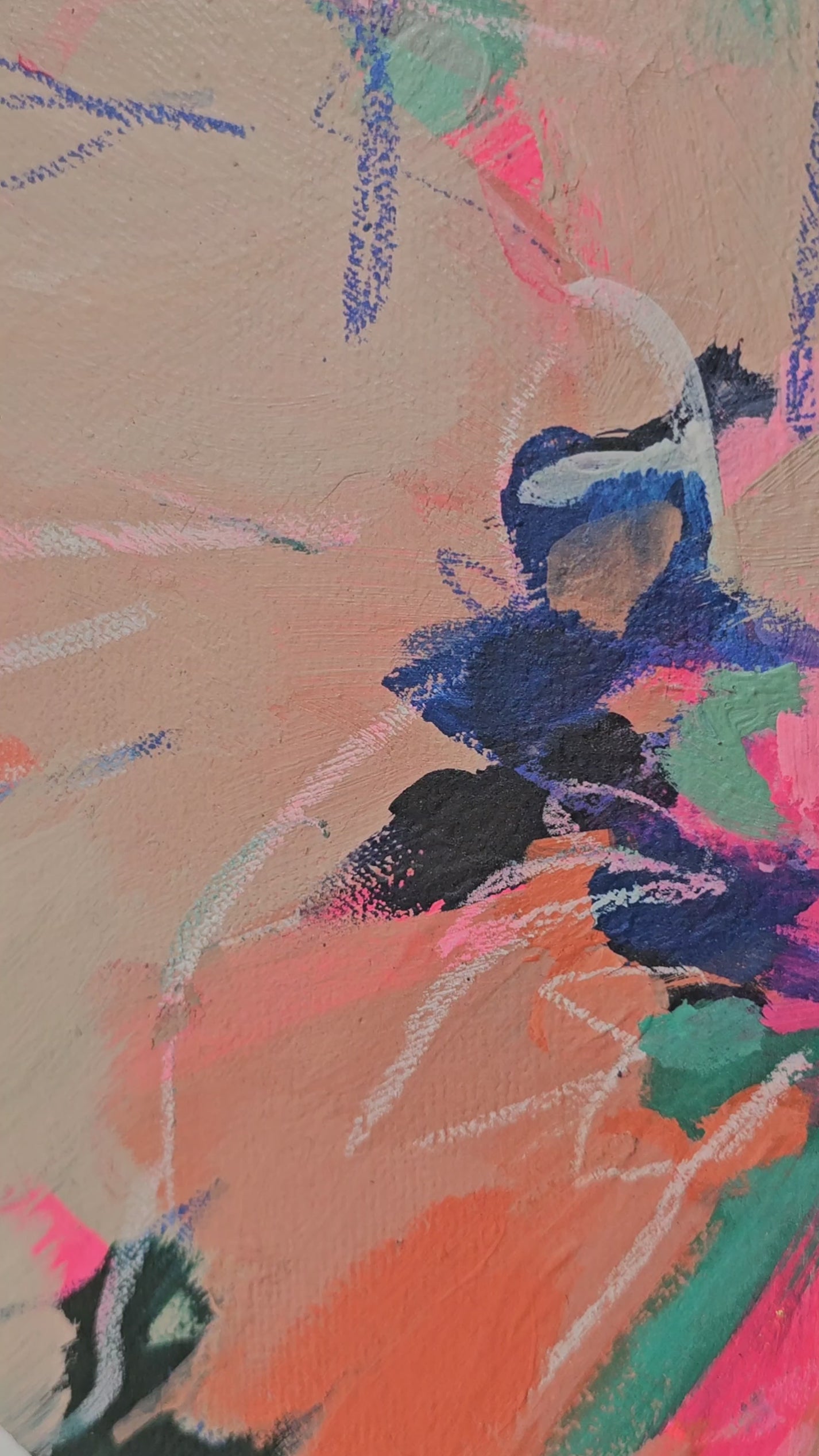 'Growth' Acrylic on Large Canvas Painting – Chloe Kempster