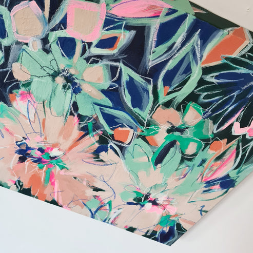 'Growth' Acrylic on Large Canvas Painting – Chloe Kempster