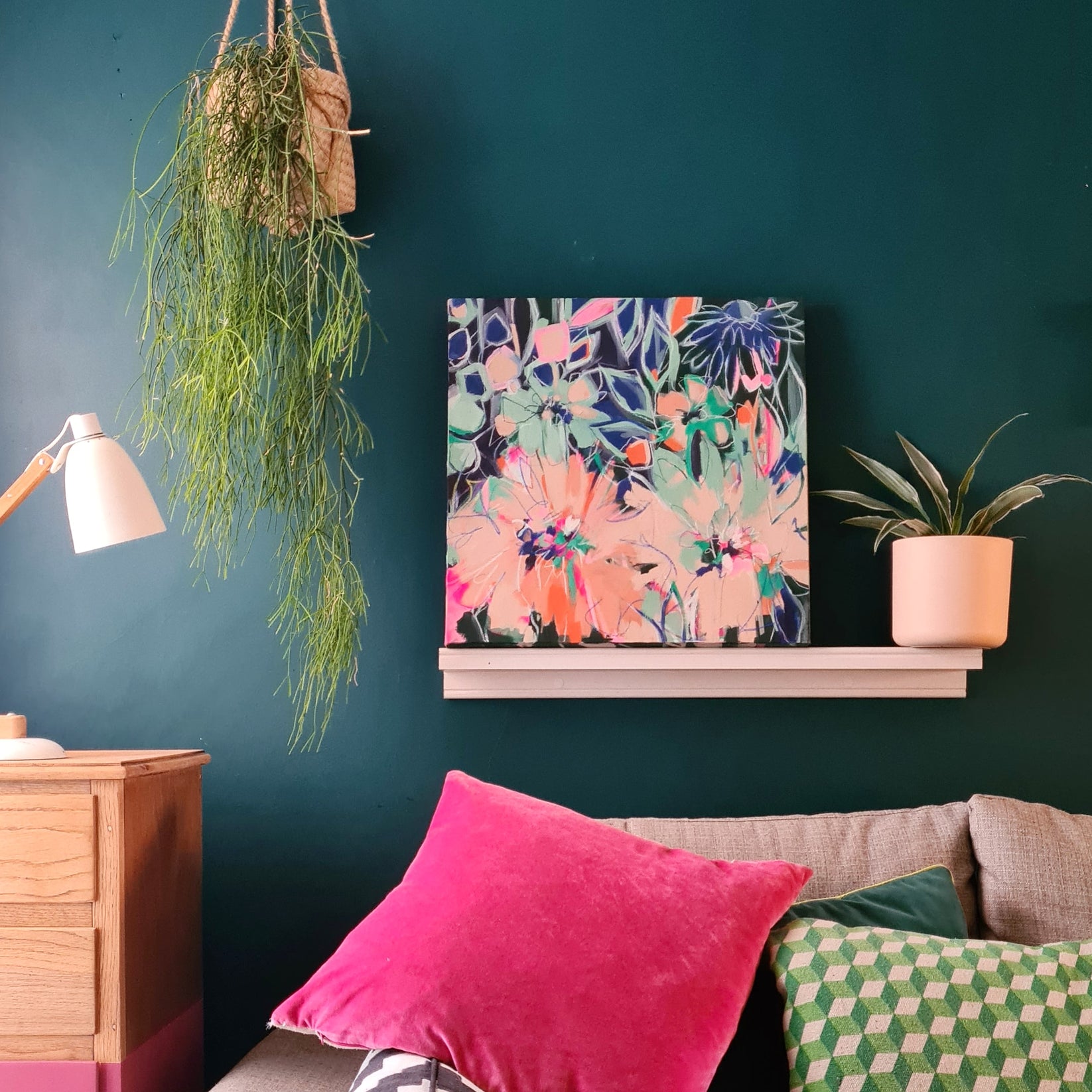 'Growth' Acrylic on Large Canvas Painting – Chloe Kempster